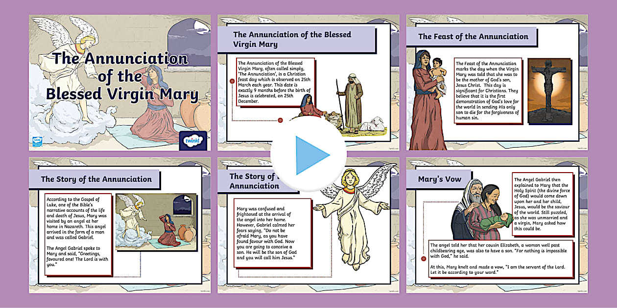 Annunciation of the Blessed Virgin Mary KS2 PowerPoint