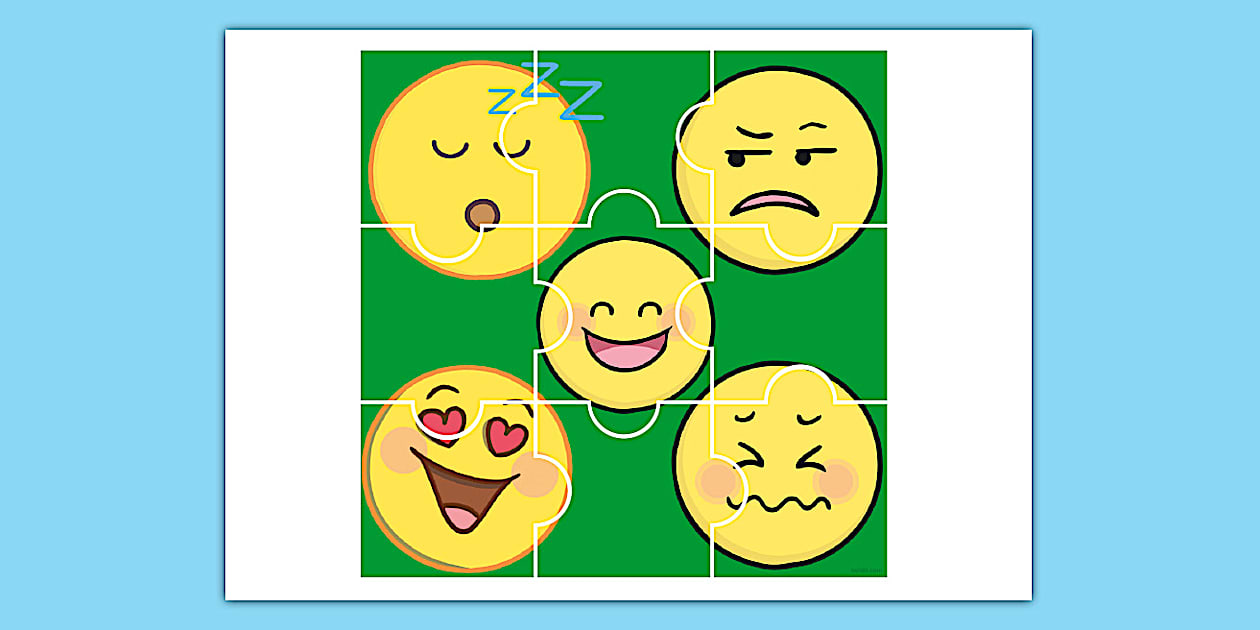 Jigsaw Emoticon Puzzle (Hecho por educadores) - Twinkl