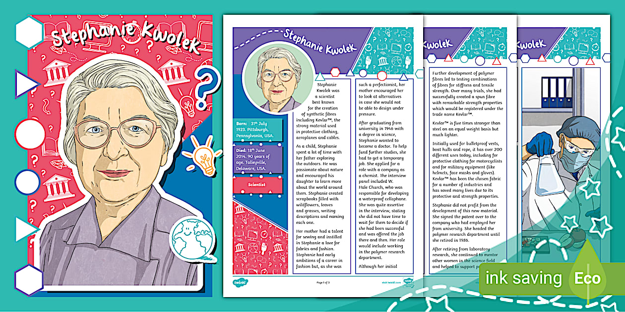 Stephanie Kwolek Information Sheets | Significant Women