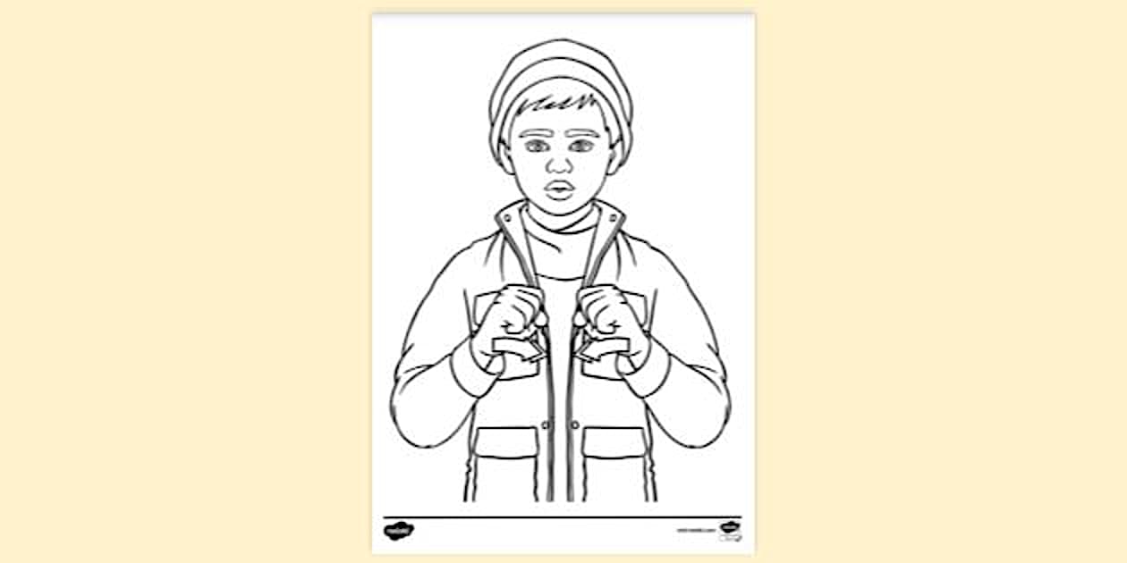 BSL Winter Colouring Sheet | Colouring Sheets (teacher made)