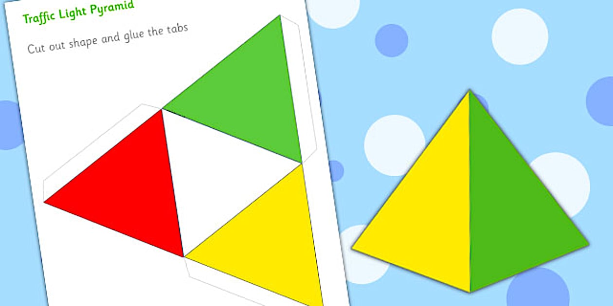 Traffic Light Pyramid (teacher made) - Twinkl