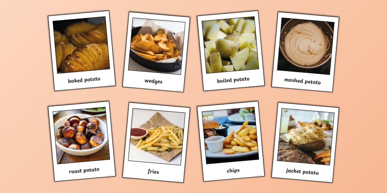 Potatoes Instant Photo Style Display Images (teacher made)