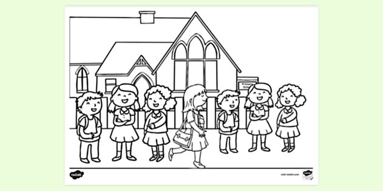 Going to School Colouring Sheet - Back to School Resource