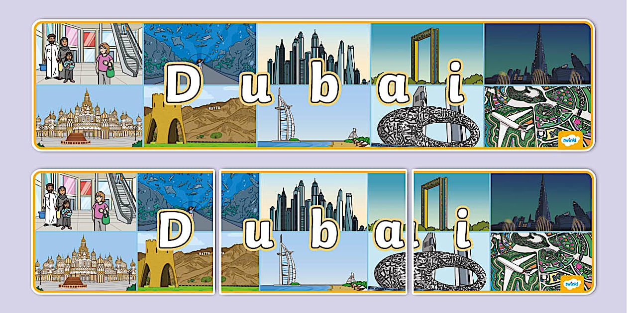 Dubai Banner (teacher made) - Twinkl