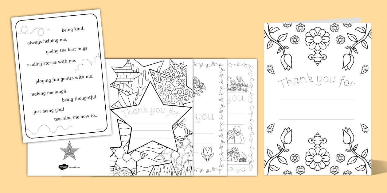 Thank You Letter Handwriting Practice Pack - Twinkl