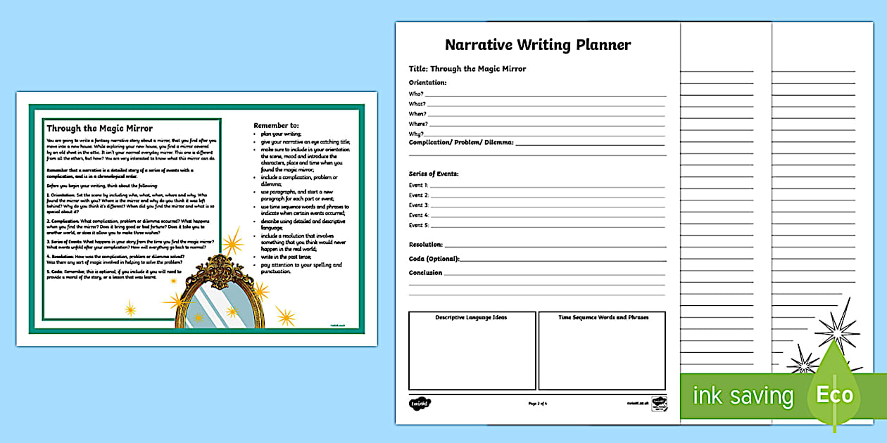 Year 5 Narrative Writing Writing Worksheet / Worksheet-Australia