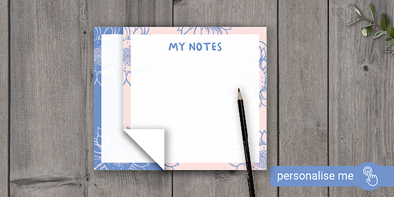 Sunflower Sticky Notes in Blue (Hecho por educadores)