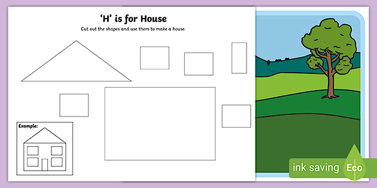 SA 'H' Is for House Craft (teacher made) - Twinkl