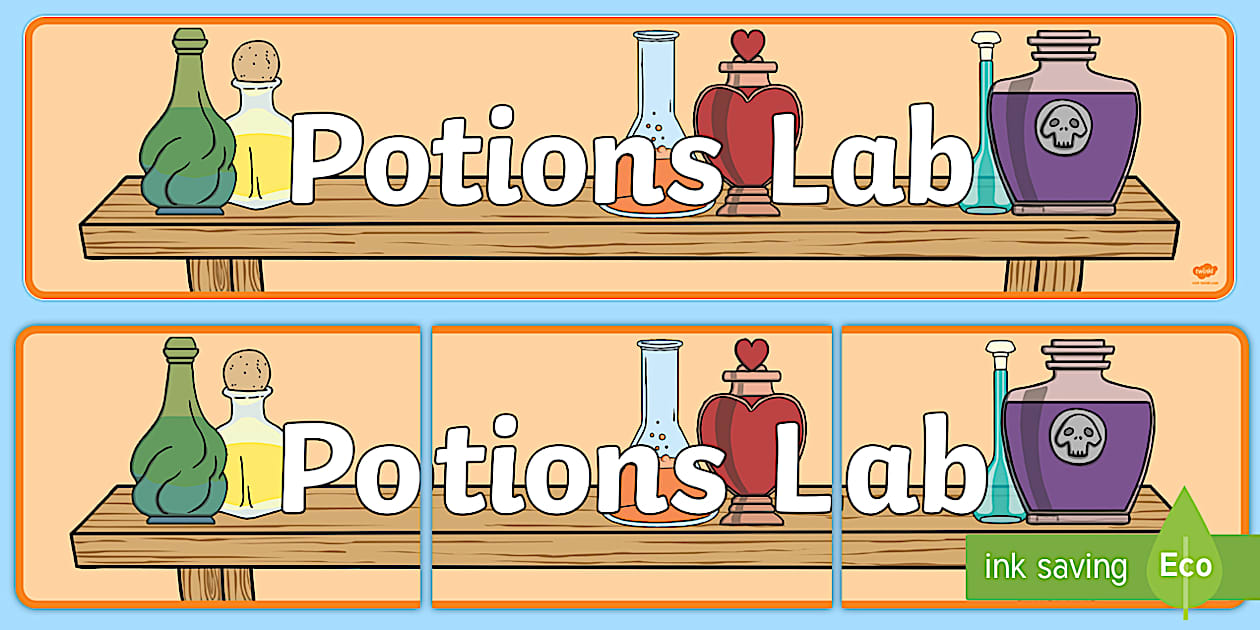 Potion Lab Display Banner (teacher made) - Twinkl