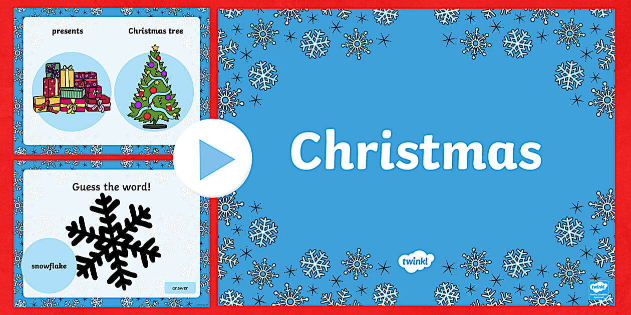 Things Associated With Christmas PowerPoint - Literacy