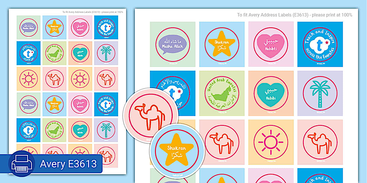 UAE Themed Stickers (teacher made) - Twinkl