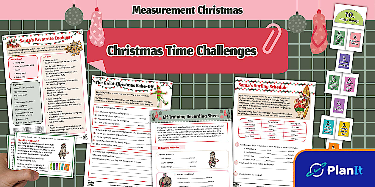 Year 3 Aussie Christmas Maths Activities