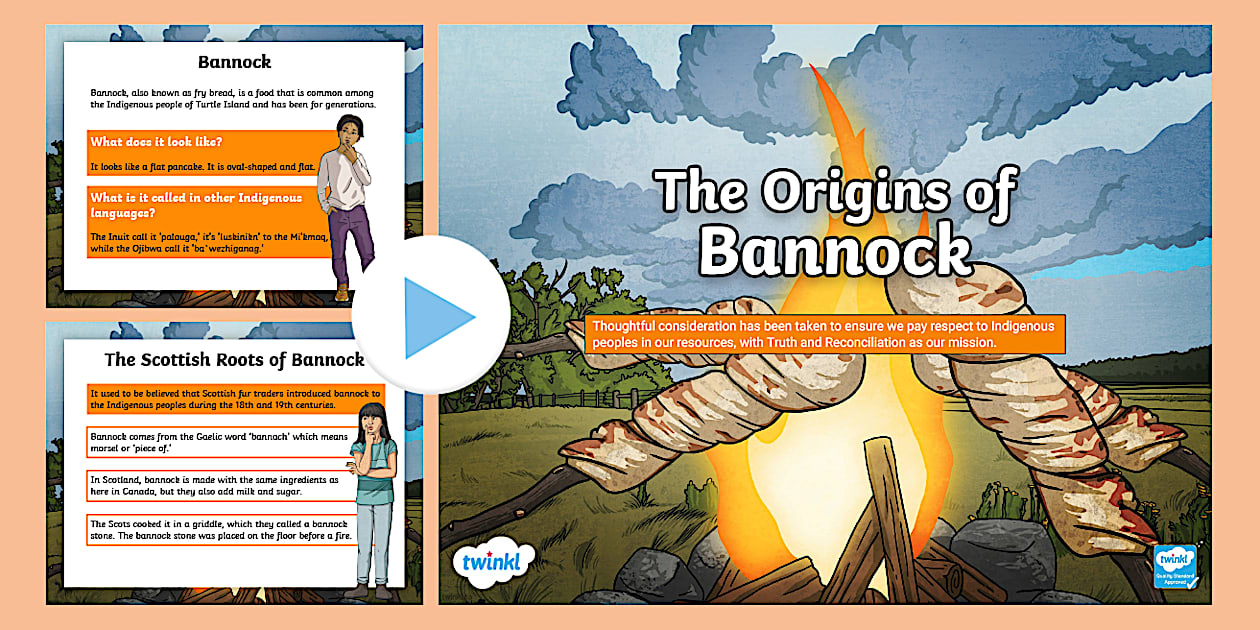 FREE! - The Origins of Bannock PowerPoint and Quiz - Twinkl