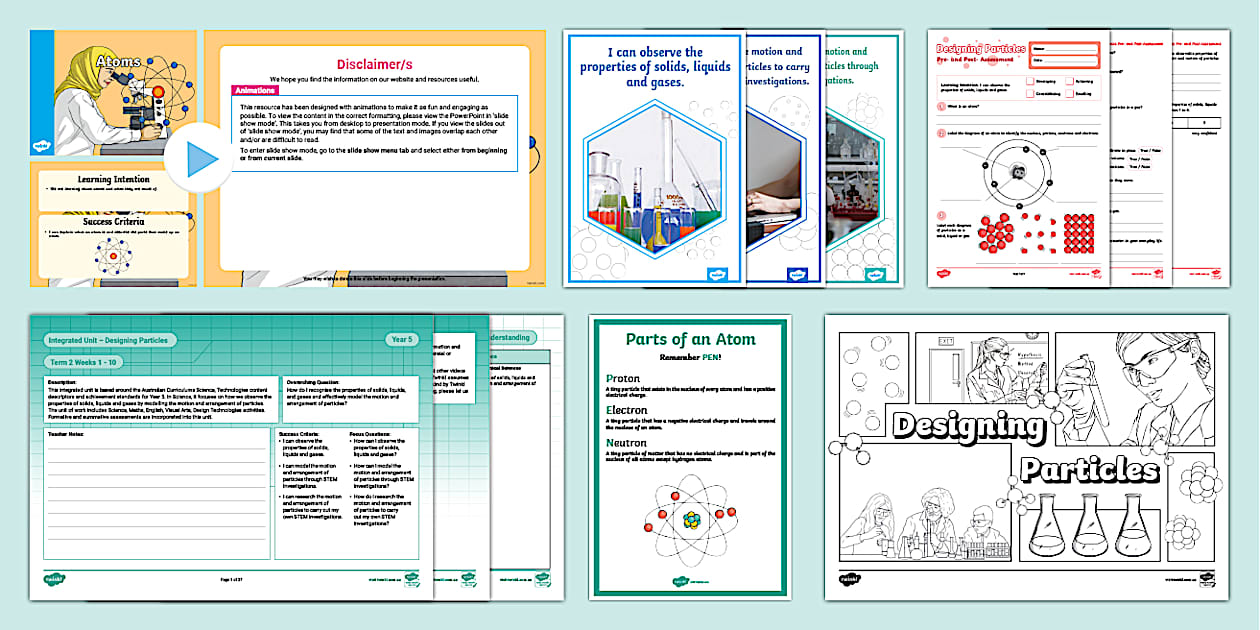 STEM IU Yr 5 Designing Particles Wk 1-2 (Teacher-Made)