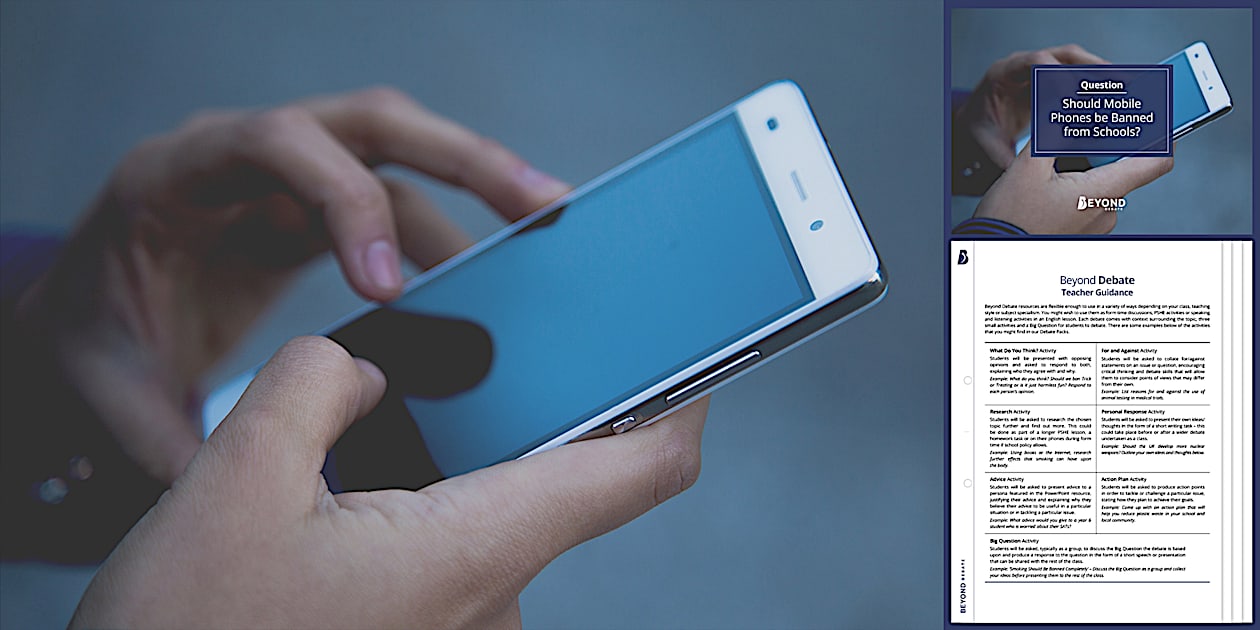 Should Mobile Phones be Banned from Schools? Debate Topic Pack