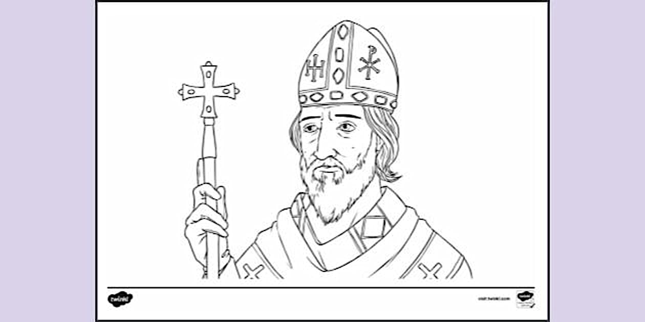 Saint Valentine Colouring Sheet | Colouring Sheets - Twinkl
