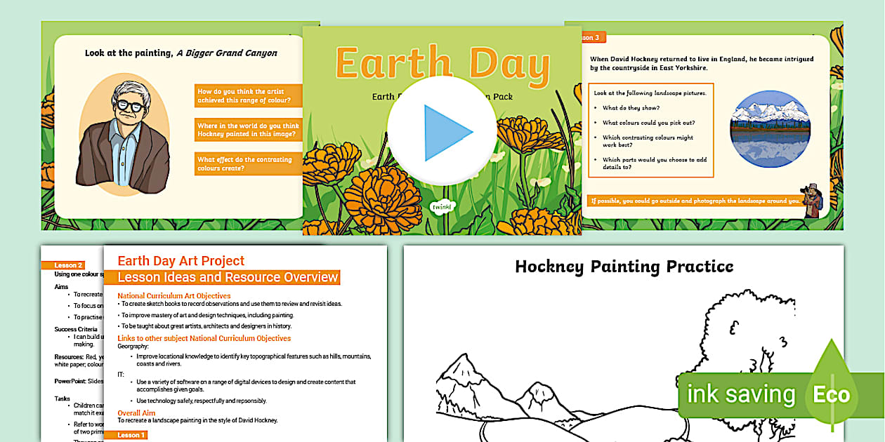 Earth Day Artists Art Project - Earth Day Lesson Pack KS2