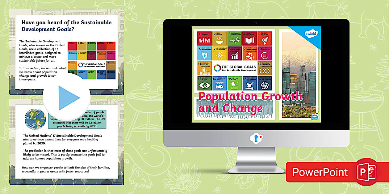 Population Growth and Change PowerPoint Grade 7 - Twinkl