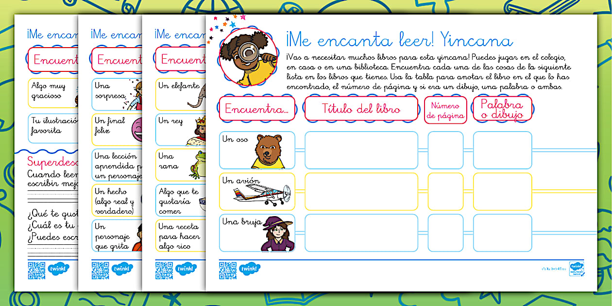 Yincana: ¡Me encanta leer!