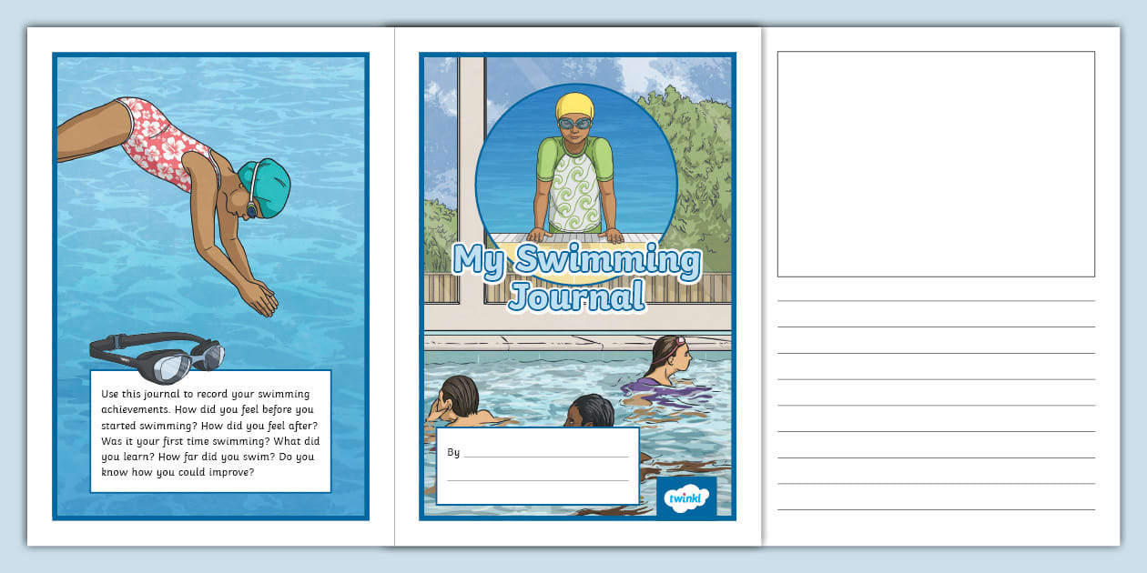 Swimming Journal Writing Frame (teacher made) - Twinkl