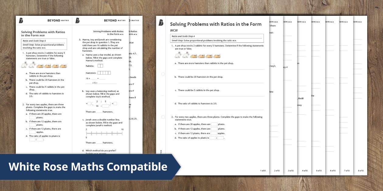 👉 Solving Problems in the Ratio m:n (teacher made)