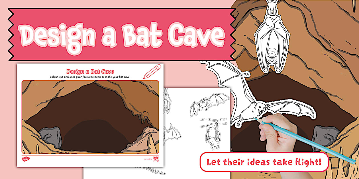 Colour, Cut and Stick: Design a Bat Cave