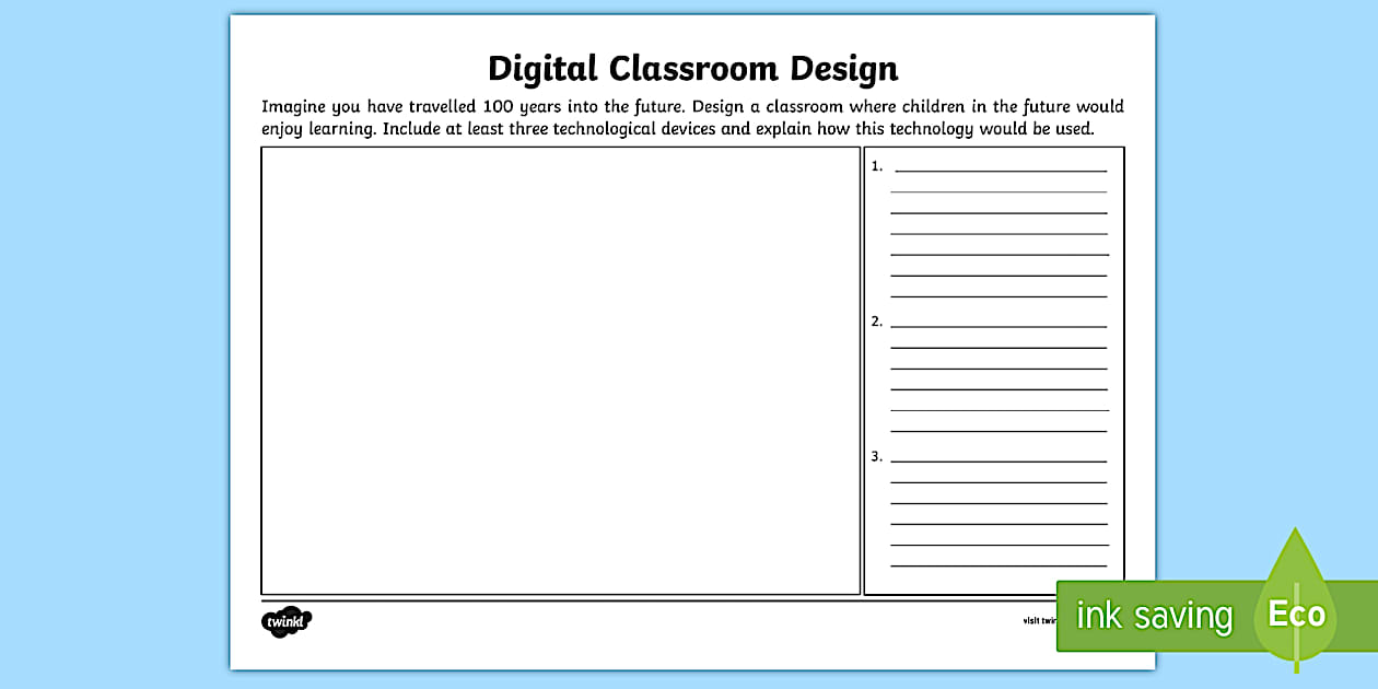 CfE Digital Classroom Design Worksheet / Worksheet - Twinkl