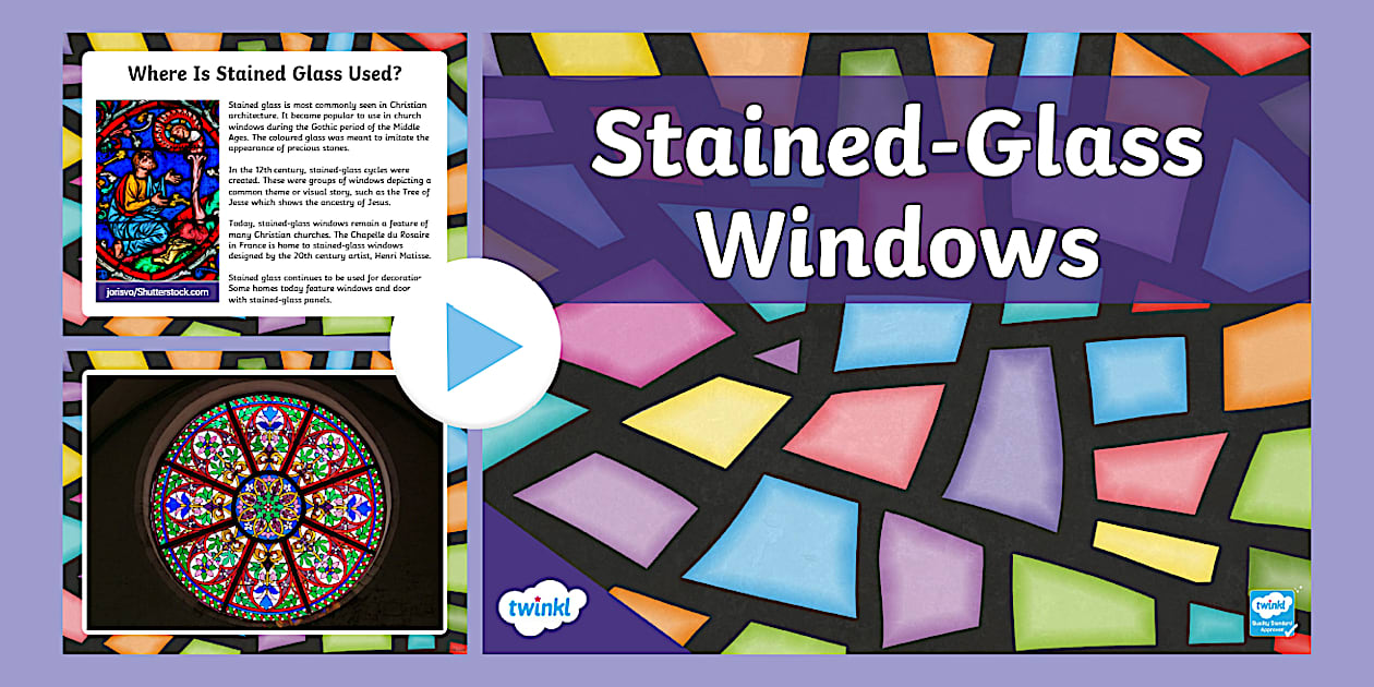 Stained-Glass Windows Photo PowerPoint - Twinkl