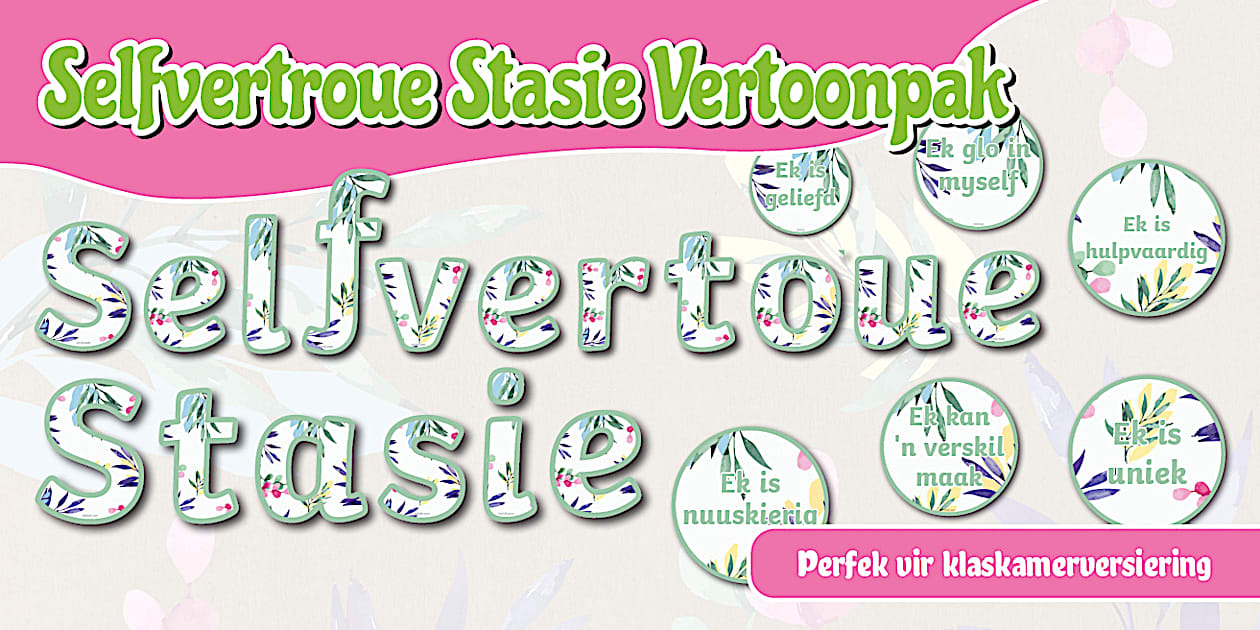 Grondslagfase - Selfvertroue Stasie - Vertoonpak (KABV Belyn)