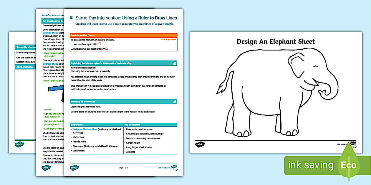 👉 Year 2 Maths Intervention: Using a Ruler to Draw Lines