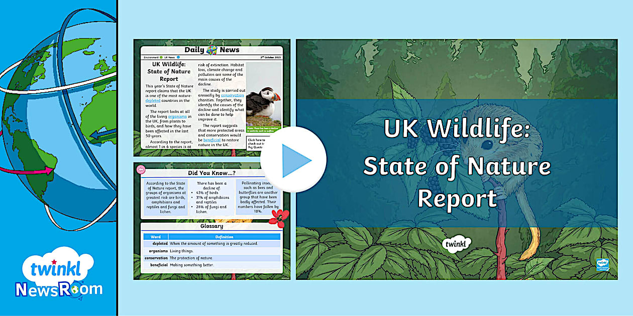 State of Nature Report 2023 | Twinkl NewsRoom (teacher made)