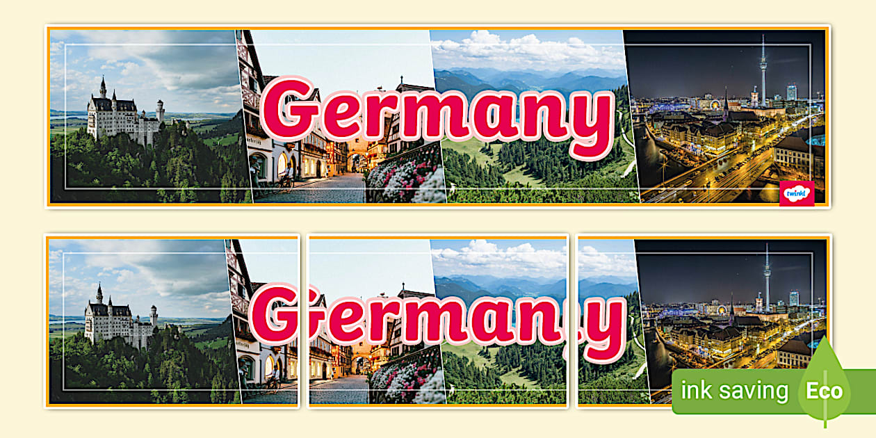 Germany Photo Display Banner (Teacher-Made) - Twinkl