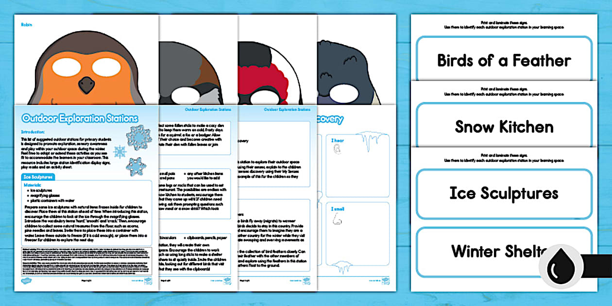 Winter in Canada: Outdoor Exploration Stations - Twinkl