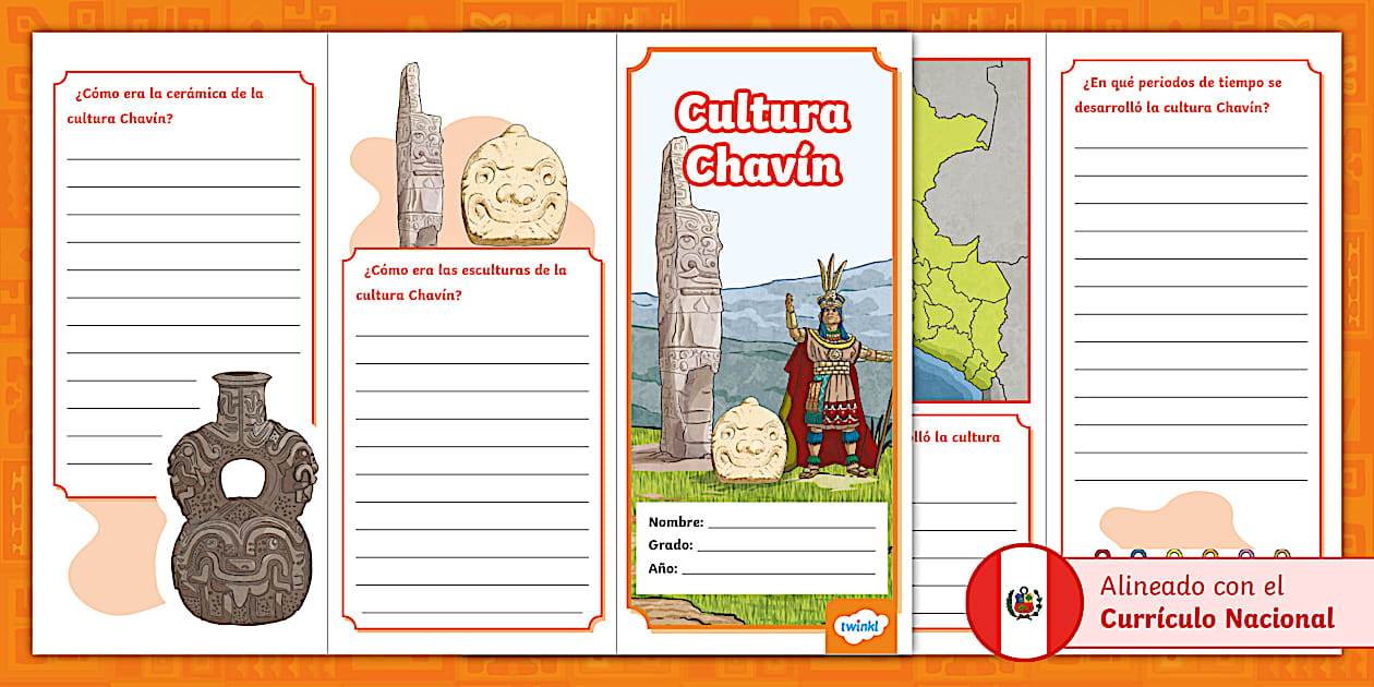 Tríptico de la cultura Chavín | Twinkl Perú - Twinkl