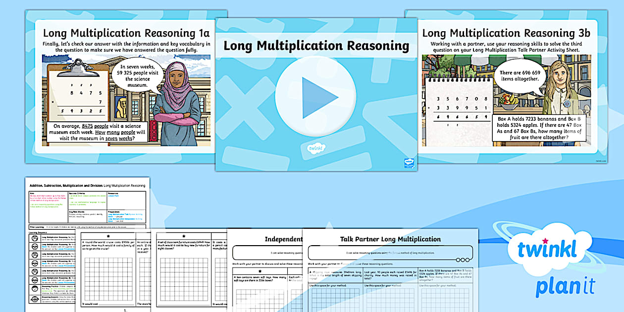 Consolidation: Y6 Long Multiplication Guided SATs Questions