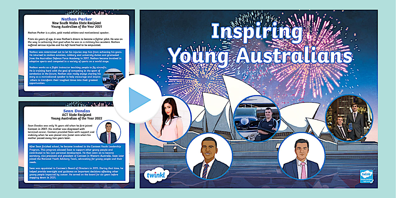 Inspiring Young Australians PowerPoint (teacher made)