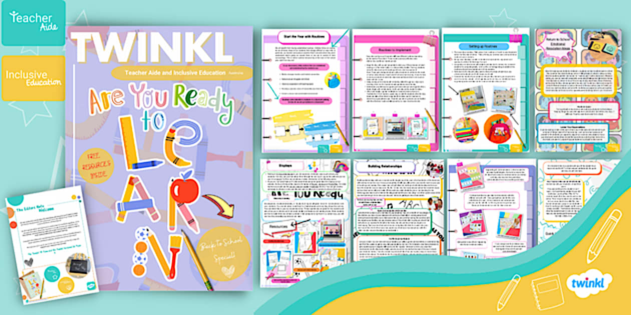 Back to School Teacher Aide and Inclusive Education Magazine