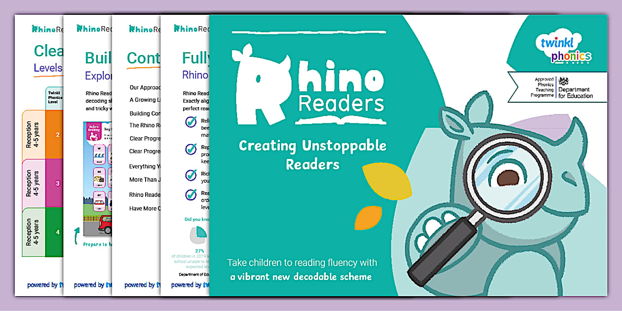 FREE! - Rhino Readers Reading Scheme Product Guide - Twinkl