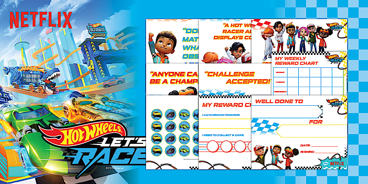 Hot Wheels: Motivational Posters, Reward Chart, Certificate