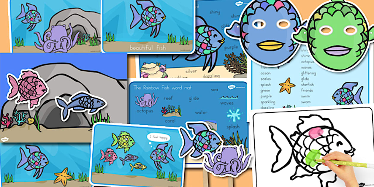 Story Sack To Support Teaching On The Rainbow Fish Twinkl story-sack-to-support-teaching-on-the-rainbow-fish-twinkl