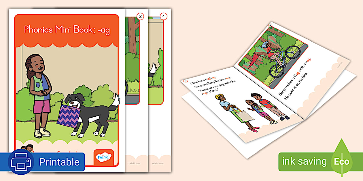 Grade 1: Mini Book -ag (teacher made) - Twinkl