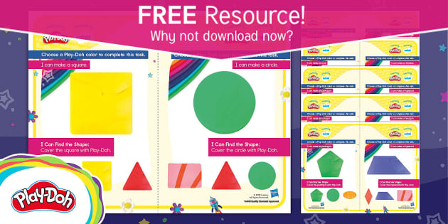 FREE Play-Doh: 2D Shapes Task Cards (Lehrer gemacht)