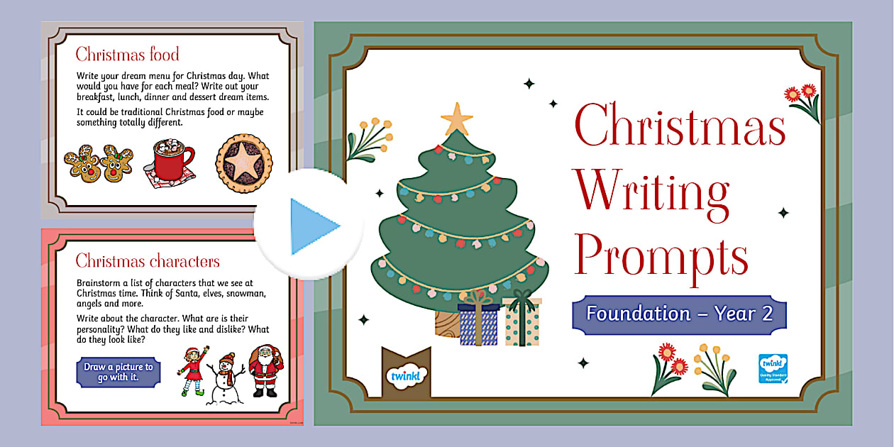 Christmas Writing Prompts (F-2) PowerPoint (Teacher-Made)