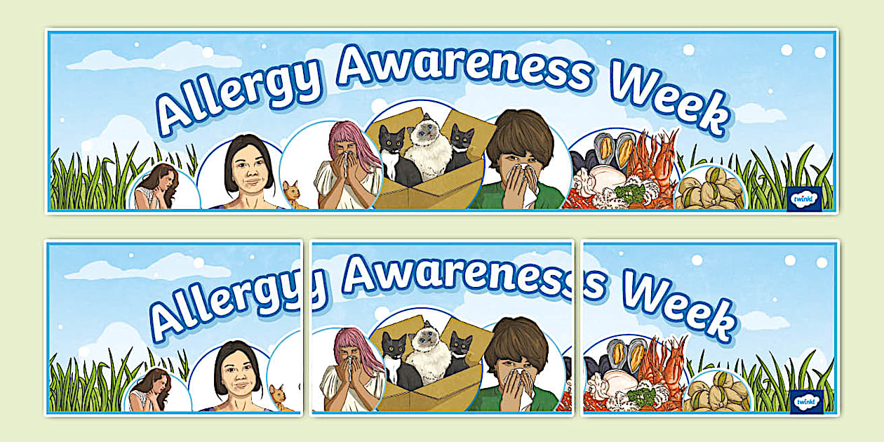 Allergy Awareness Week Display Banner (teacher made)