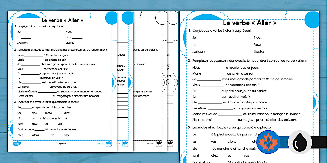 Le Verbe Aller Activity (teacher made) - Twinkl