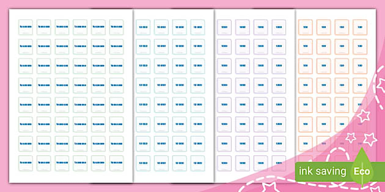 Place Value Counters (Ages 5 - 11) (teacher made) - Twinkl