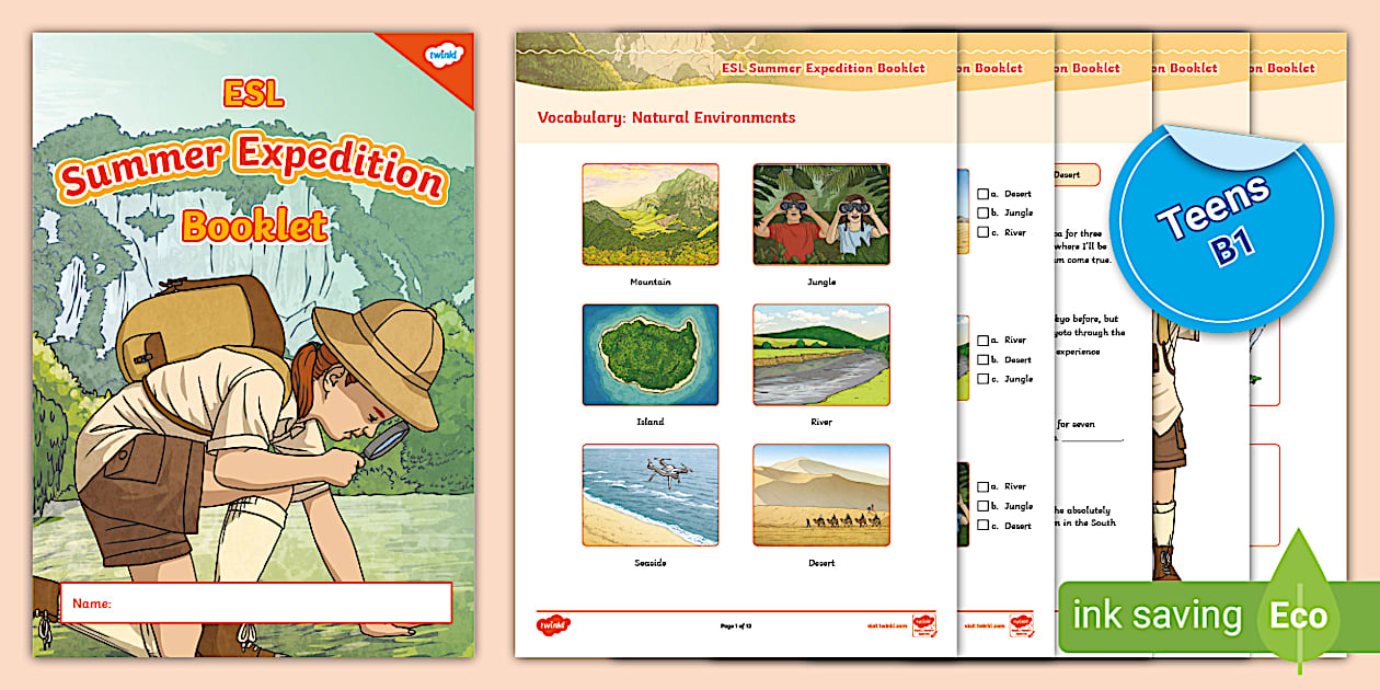 ESL Summer Expedition Activities [Teens, B1] (teacher made)