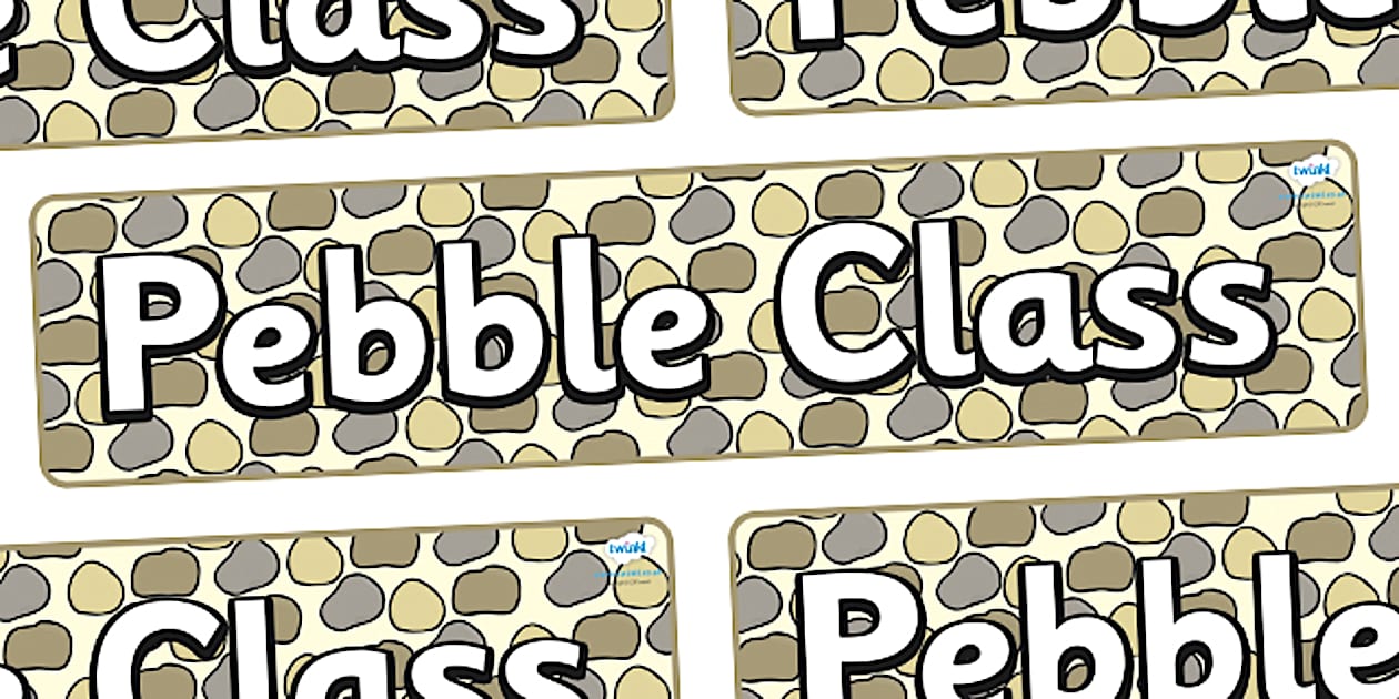 Pebble Themed Classroom Display Banner - Twinkl
