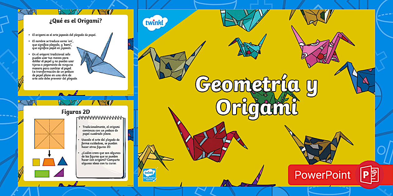 PowerPoint: Geometría y Origami (Teacher-Made) - Twinkl