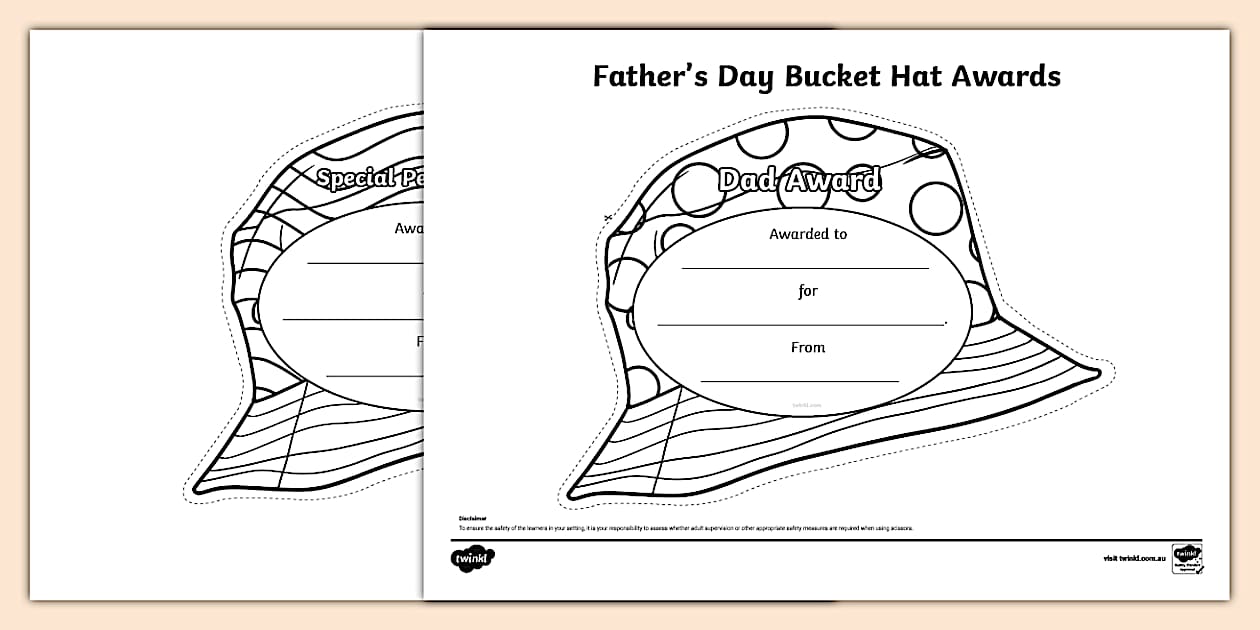 Father’s Day Bucket Hat Awards - Celebrate Dad!